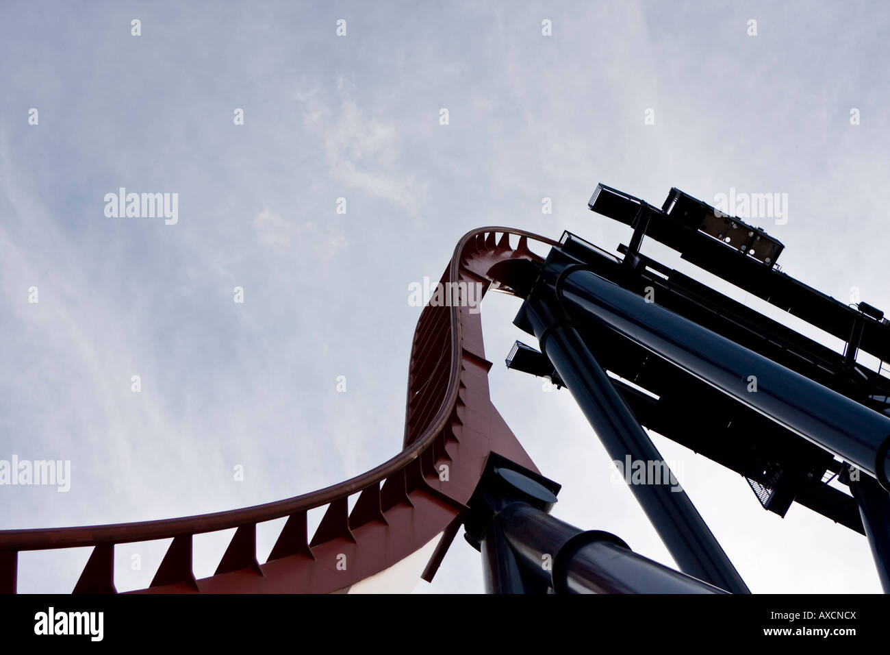 Roller Coaster Track Stock Photo - Alamy