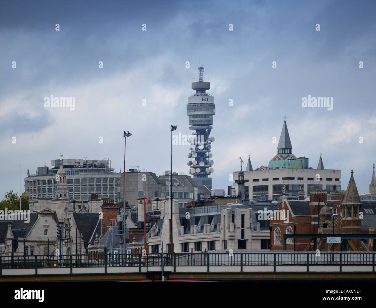 The BT British Telecom tower is a famous landmark that many people use ...