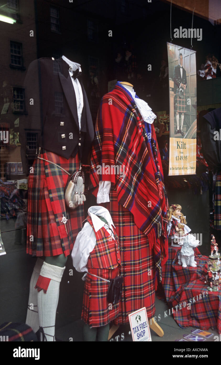 Kilt shop Princes Street Edinburgh Scotland Stock Photo - Alamy