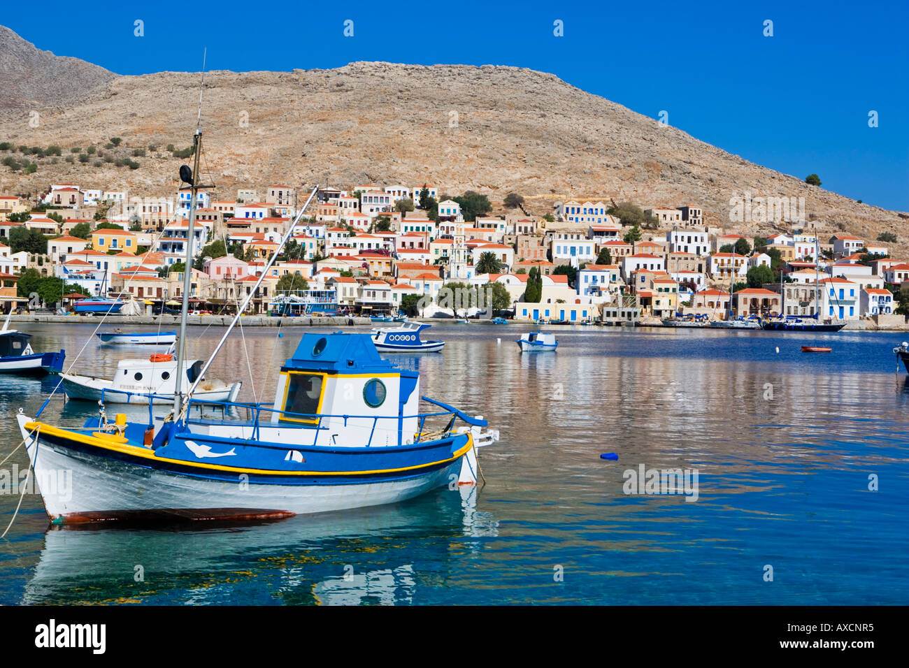 ISLAND OF HALKI NEAR RHODES GREECE Stock Photo - Alamy