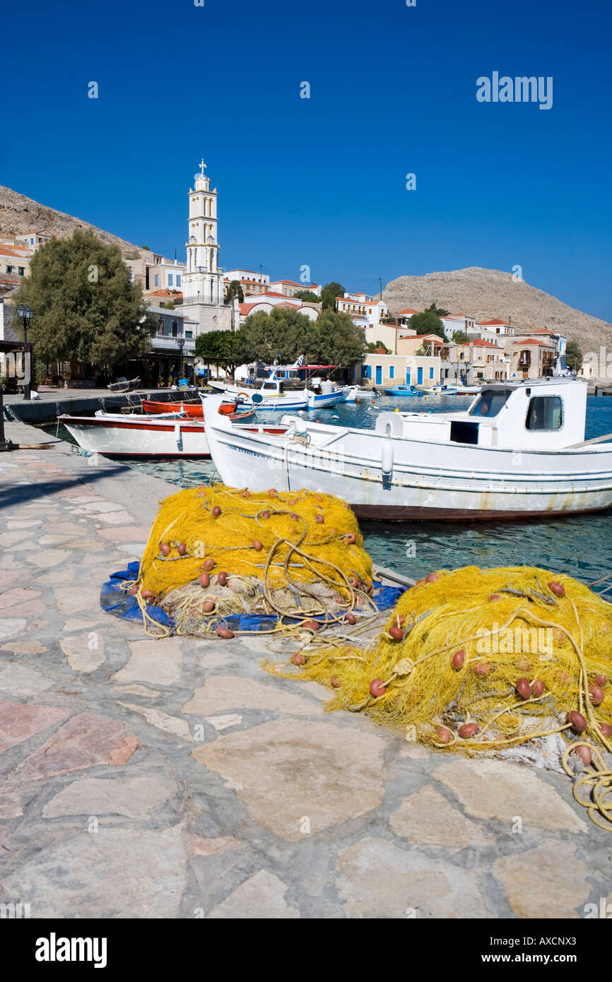 ISLAND OF HALKI NEAR RHODES GREECE Stock Photo - Alamy