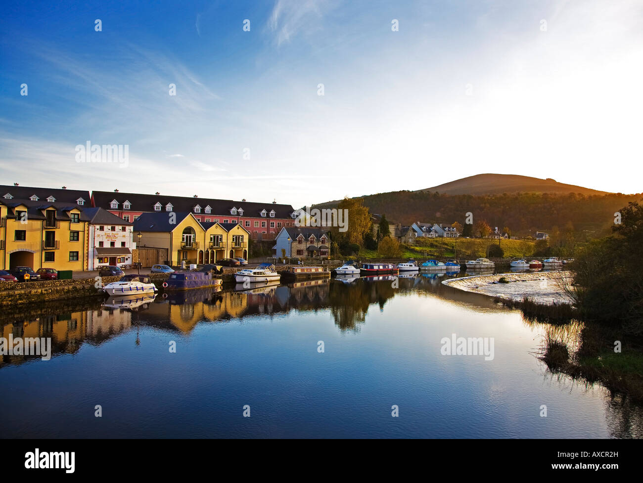 River Barrow and Weir, Graiguenamanagh, County Carlow, Ireland Stock ...
