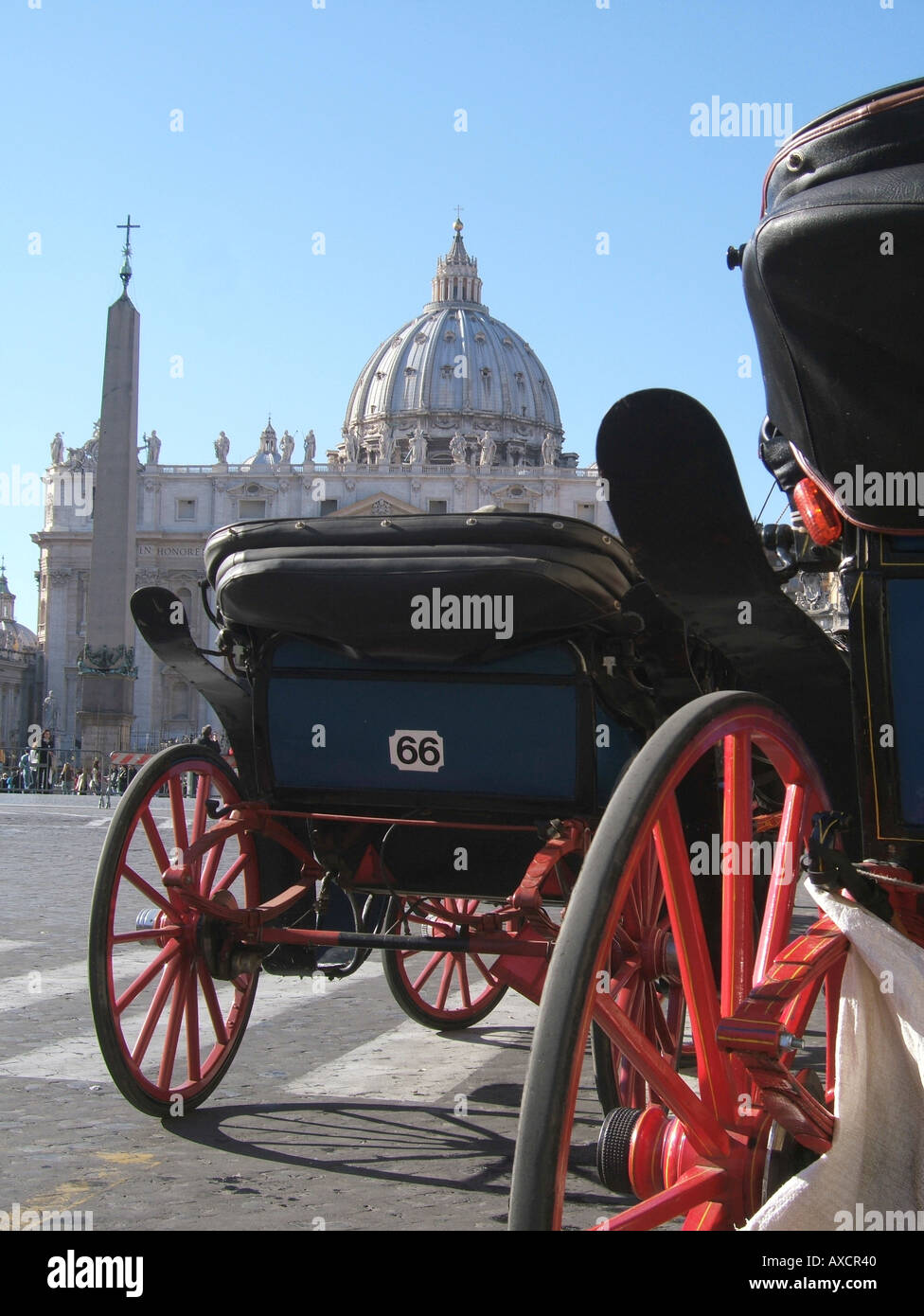 horse ride carriage by vatican in rome Stock Photo - Alamy
