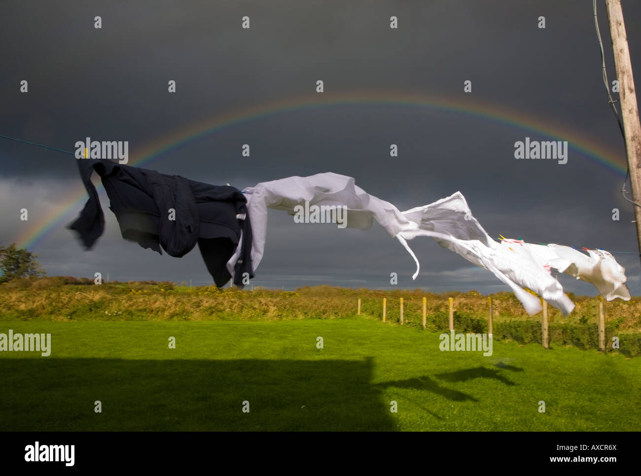 Irish clothes line hi-res stock photography and images - Alamy
