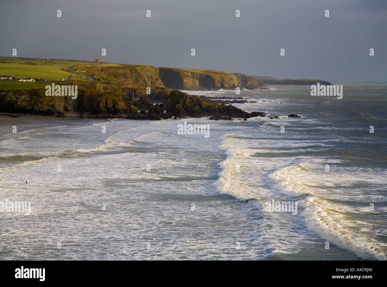 Bunmahon Strand, The Copper Coast, County Waterford, Ireland Stock ...