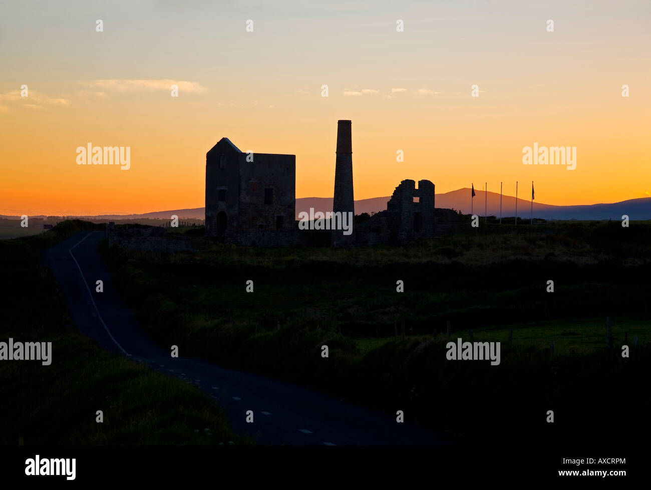 Deserted 19th Century copper minehead buildings near Bunmahon, The ...
