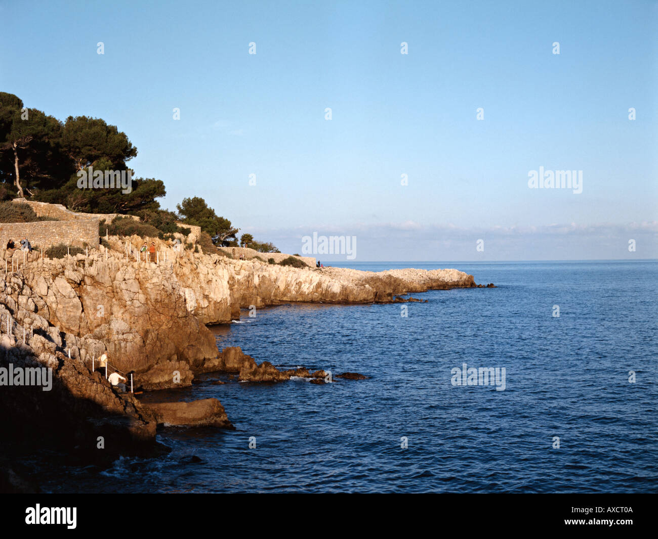 Coast in Cap d Antibes France Stock Photo - Alamy