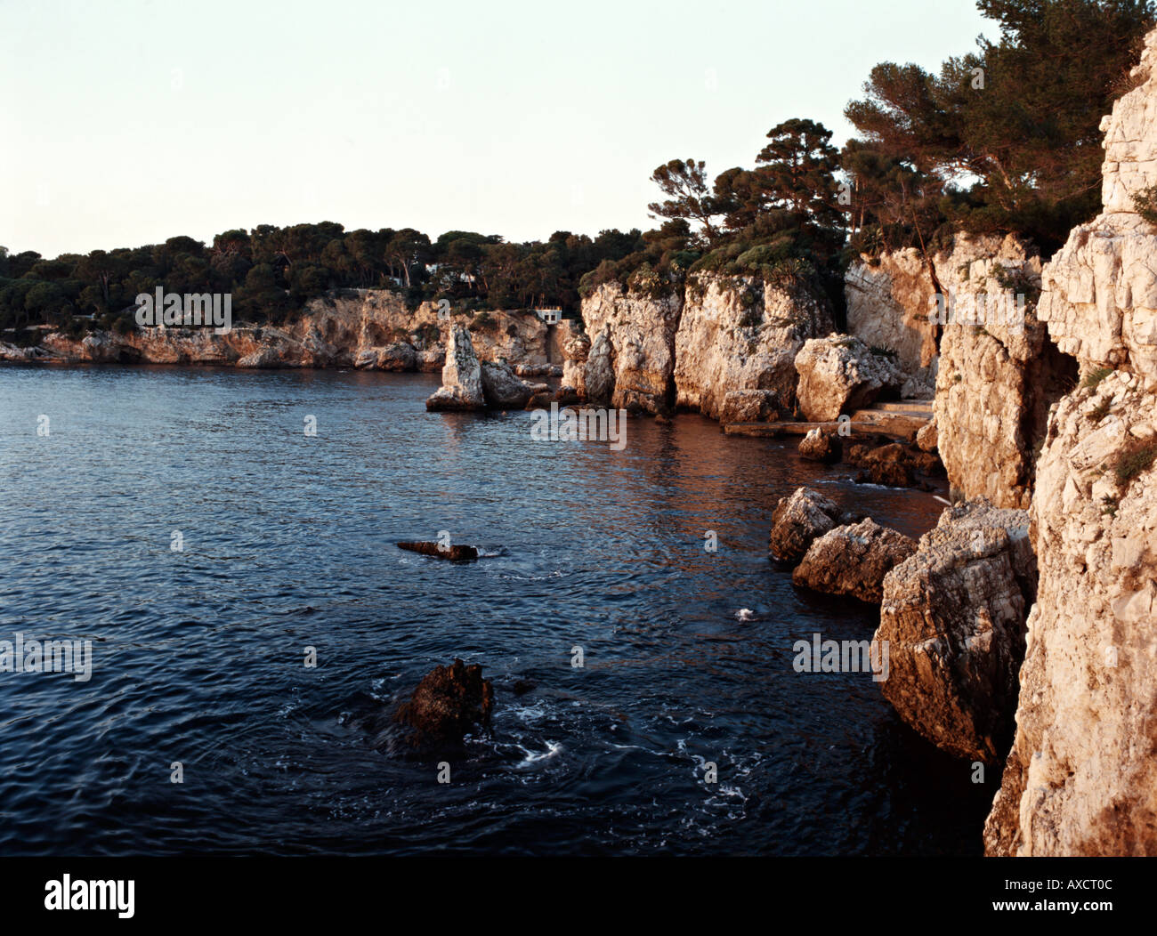 Coast in Cap d Antibes France Stock Photo - Alamy