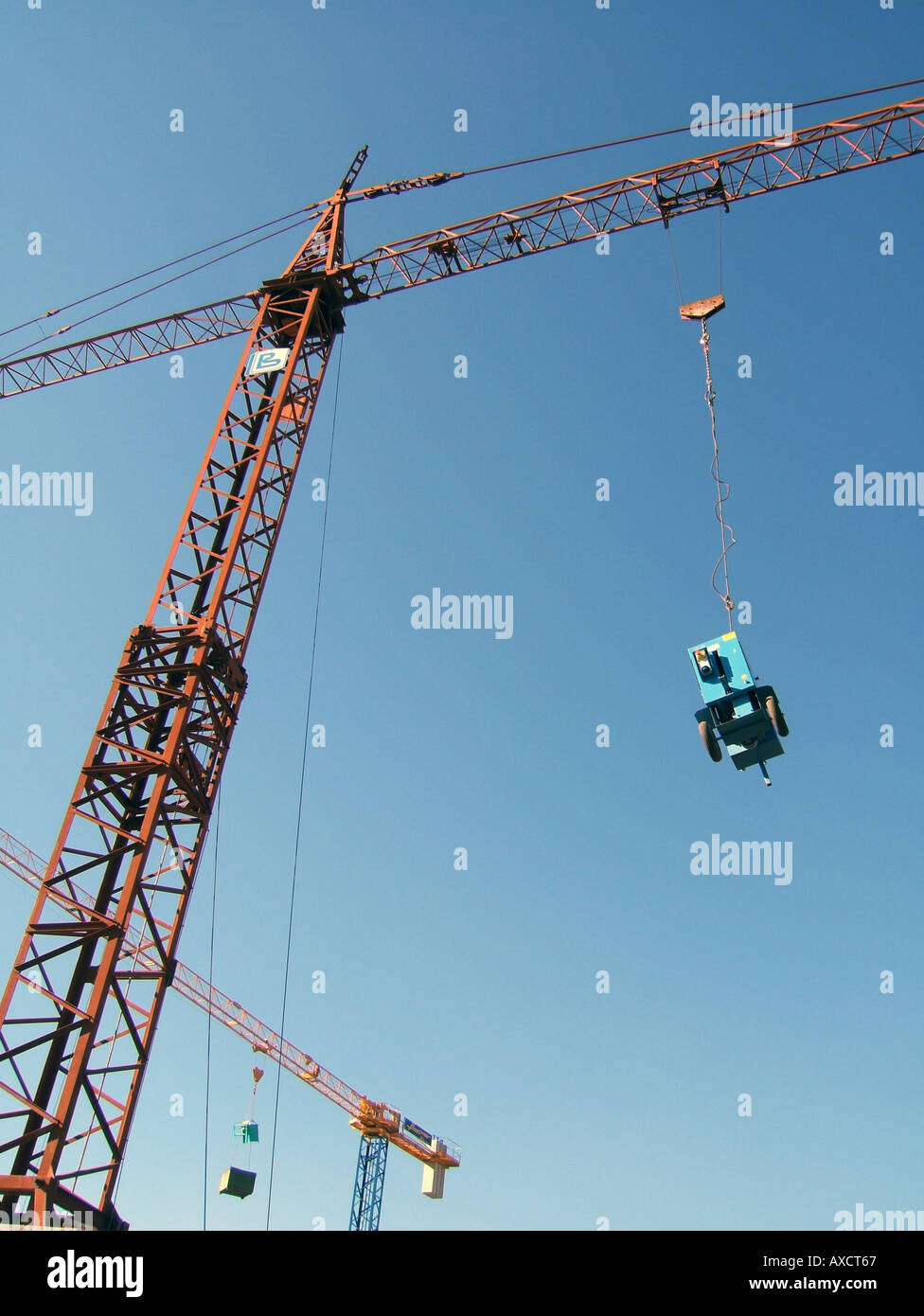 crane on building site Stock Photo - Alamy