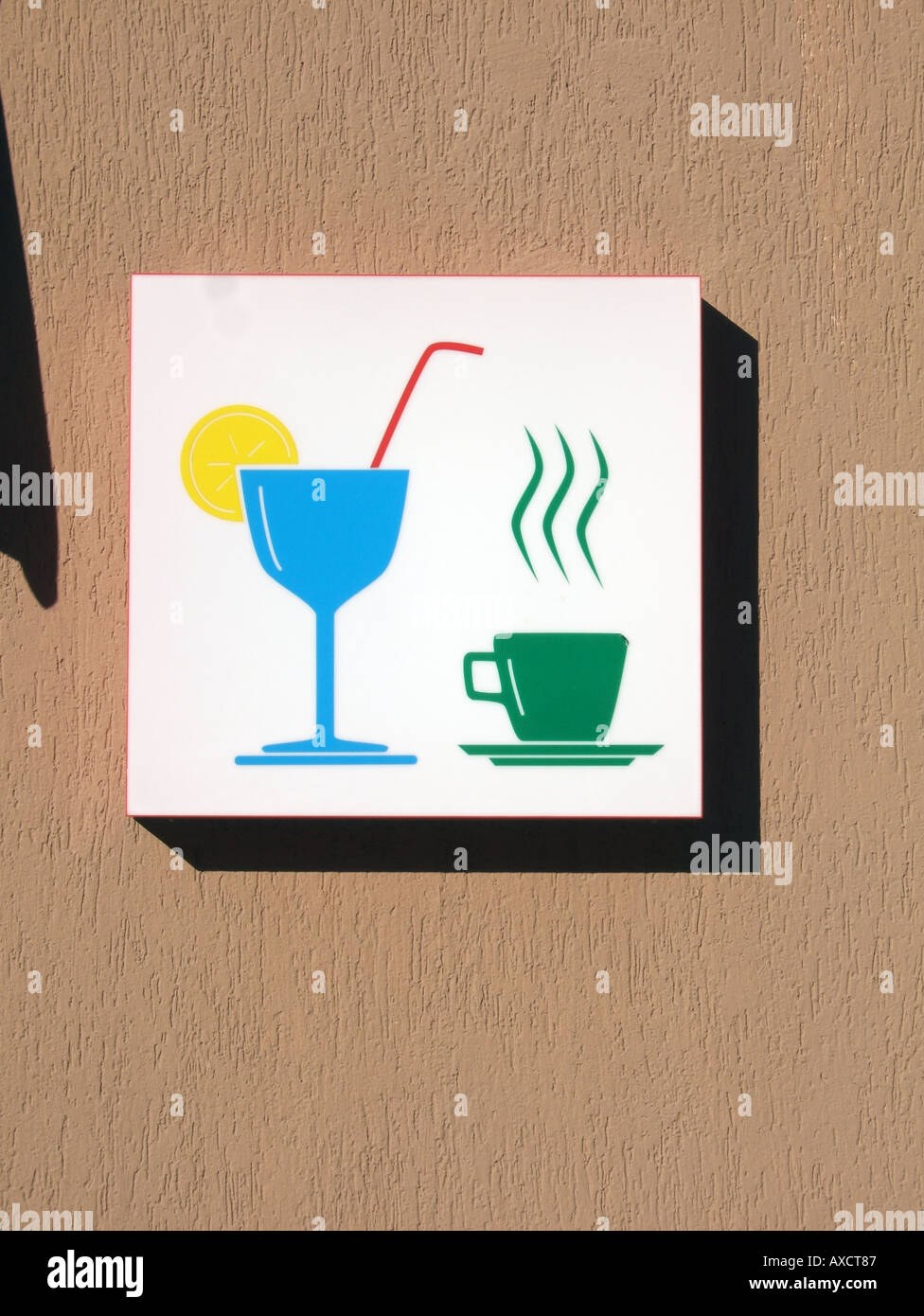 Hot and cold snacks sign hi-res stock photography and images - Alamy