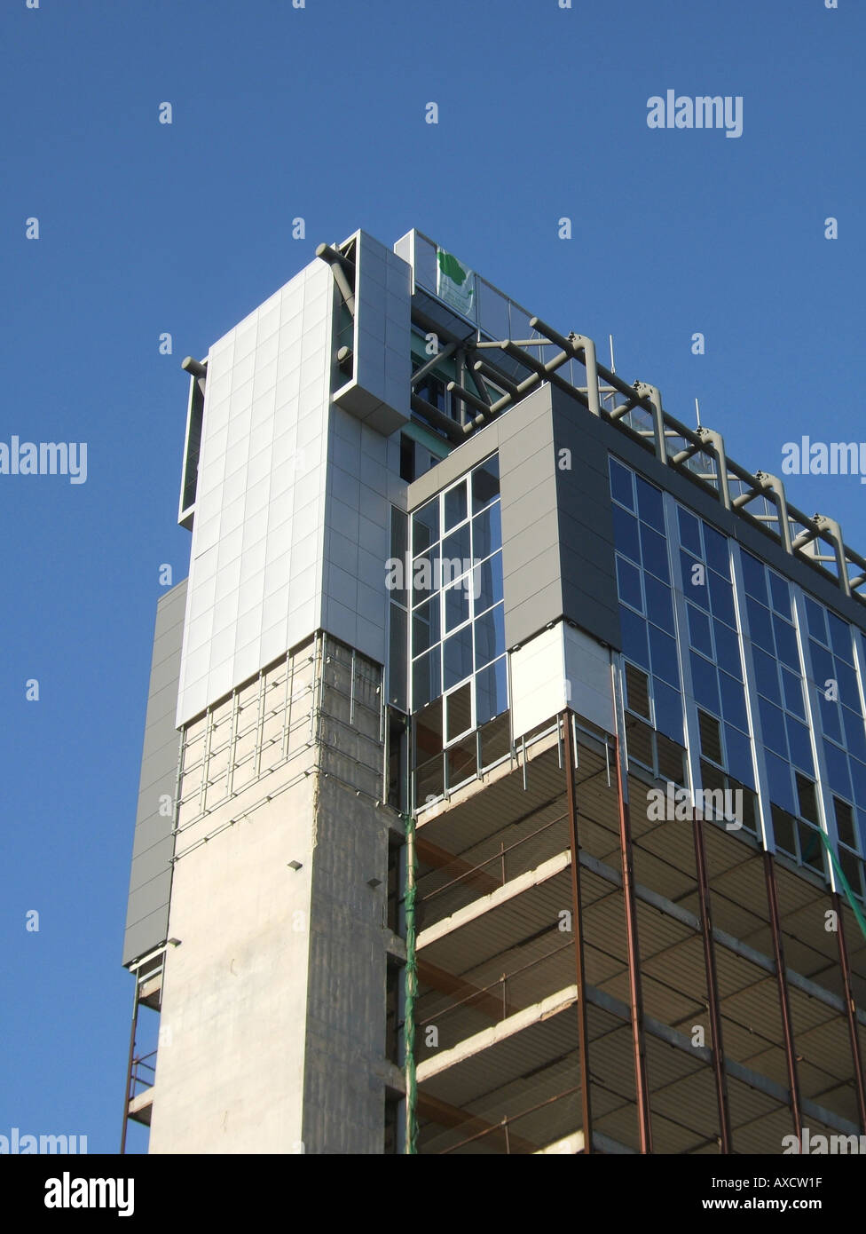unfinished tower block under construction Stock Photo - Alamy