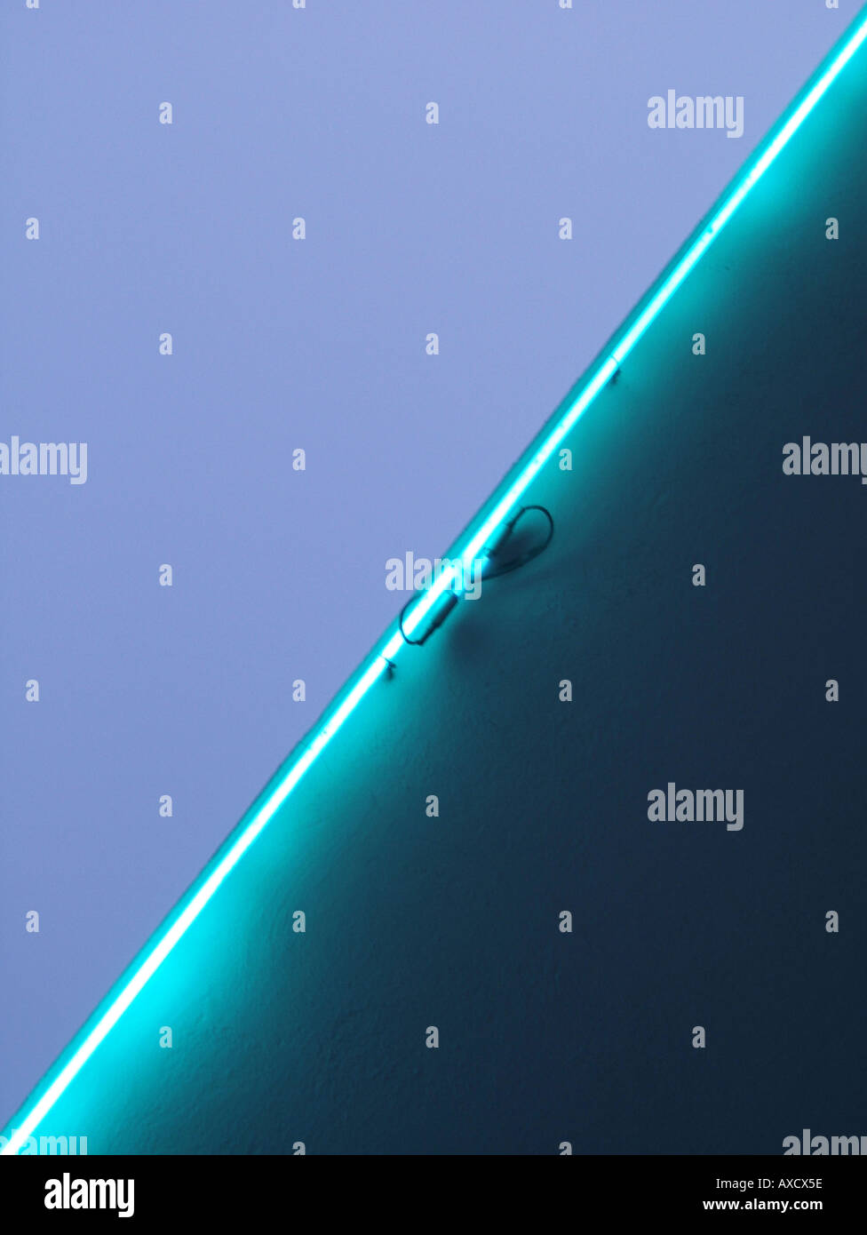cool blue neon light strip Stock Photo - Alamy