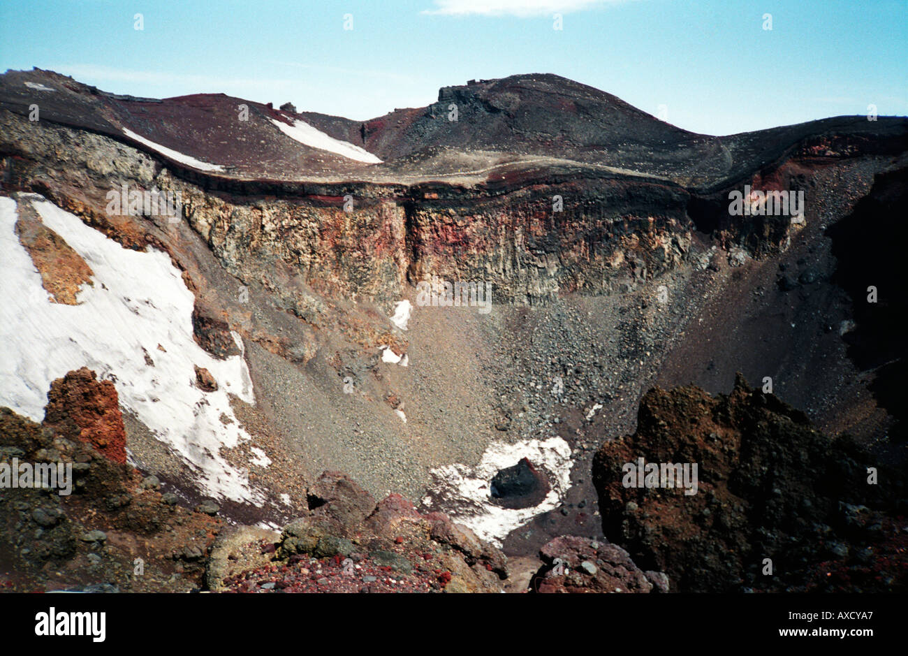 Great crater inside mt fuji hi-res stock photography and images - Alamy