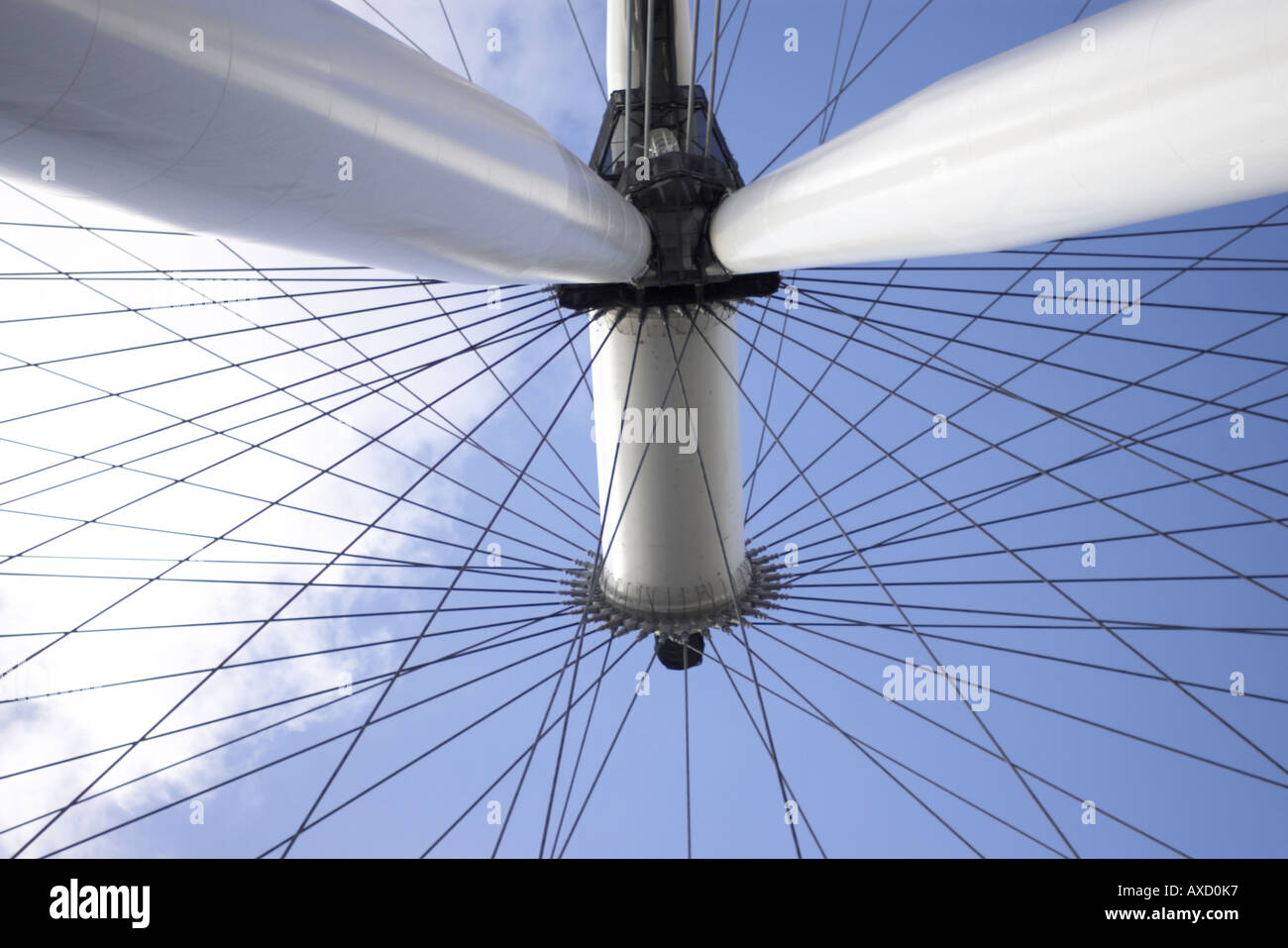London eye fulcrum and spokes Stock Photo - Alamy