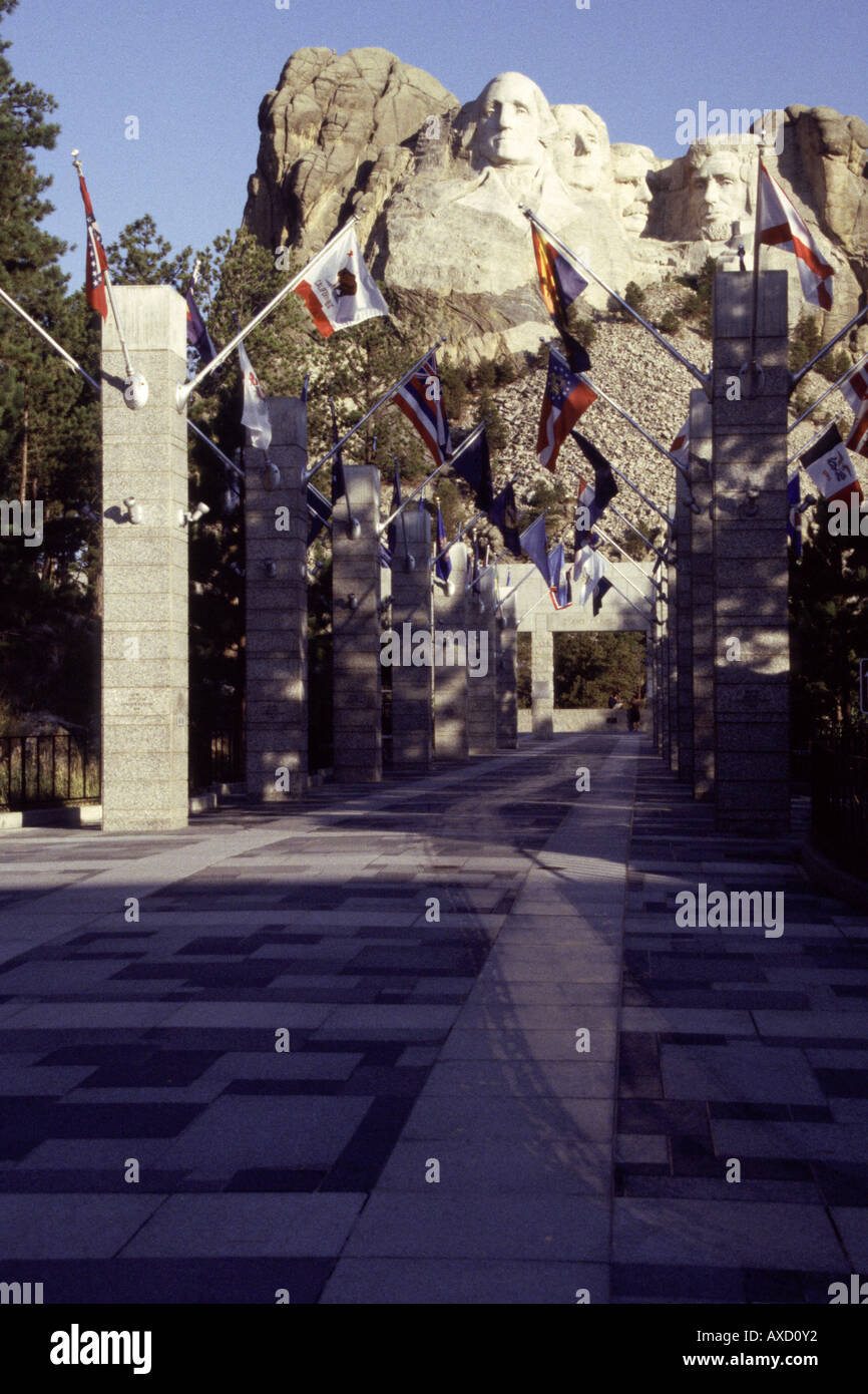 The entrance to Mount Rushmore National Monument, Keystone, South ...