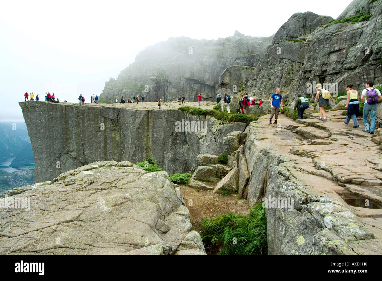 Preikestolen (Pulpit Rock). Lysefjord. Norway Stock Photo - Alamy