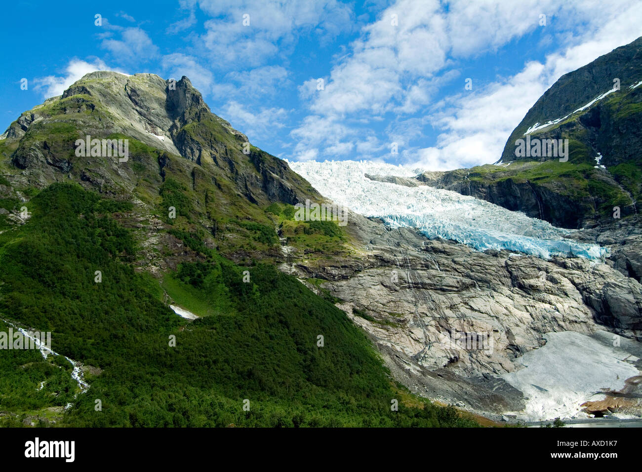 Boyabreen glacier.Jostedalsbreen National Park.Norway Stock Photo - Alamy