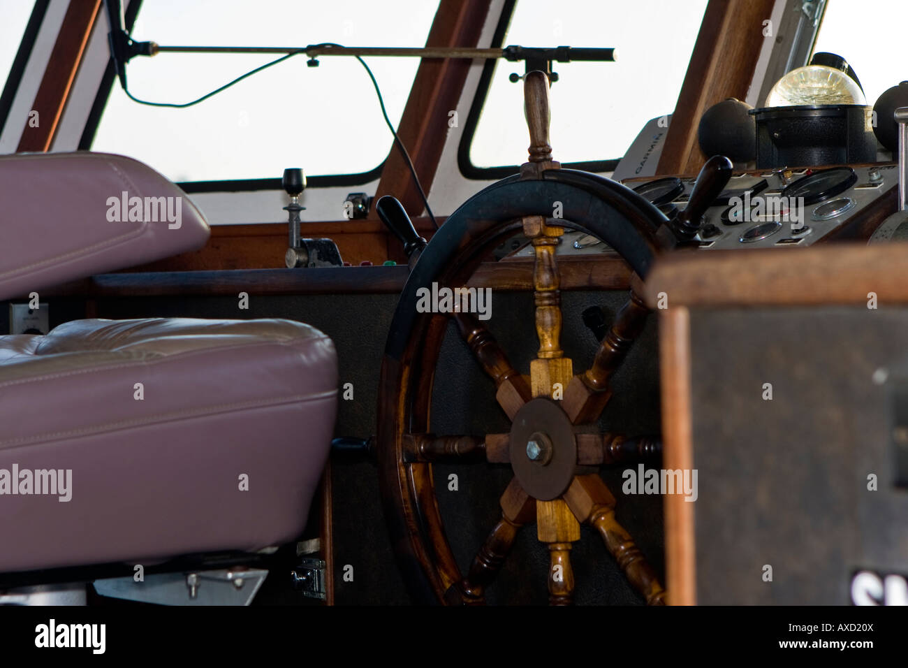 Cruise Ship Wheel House Stock Photo - Alamy