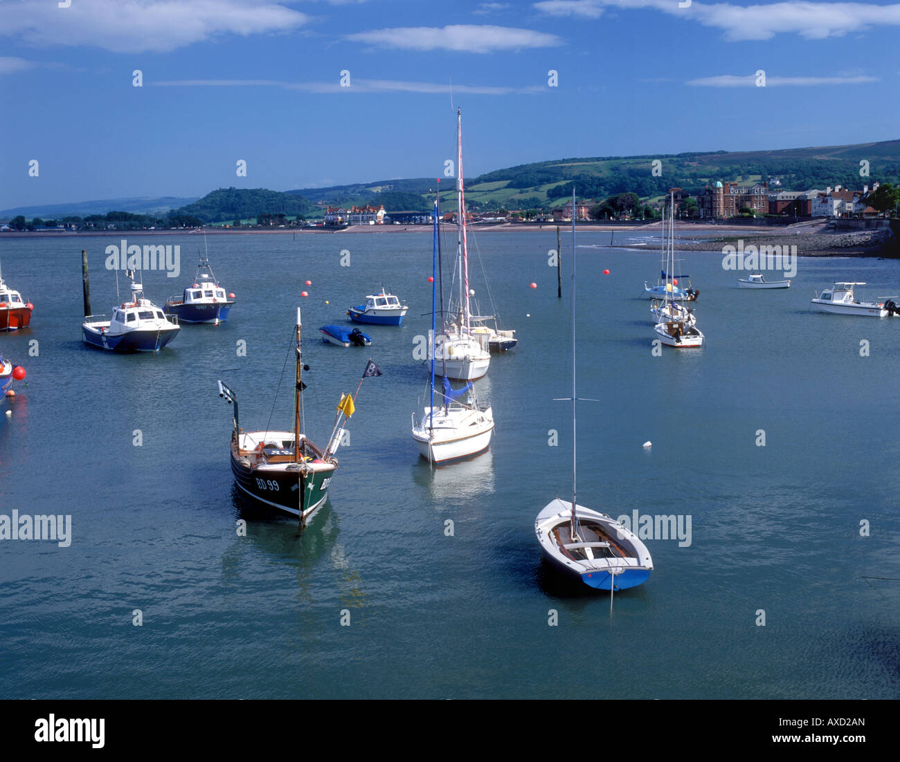 View from Minehead harbour Stock Photo - Alamy