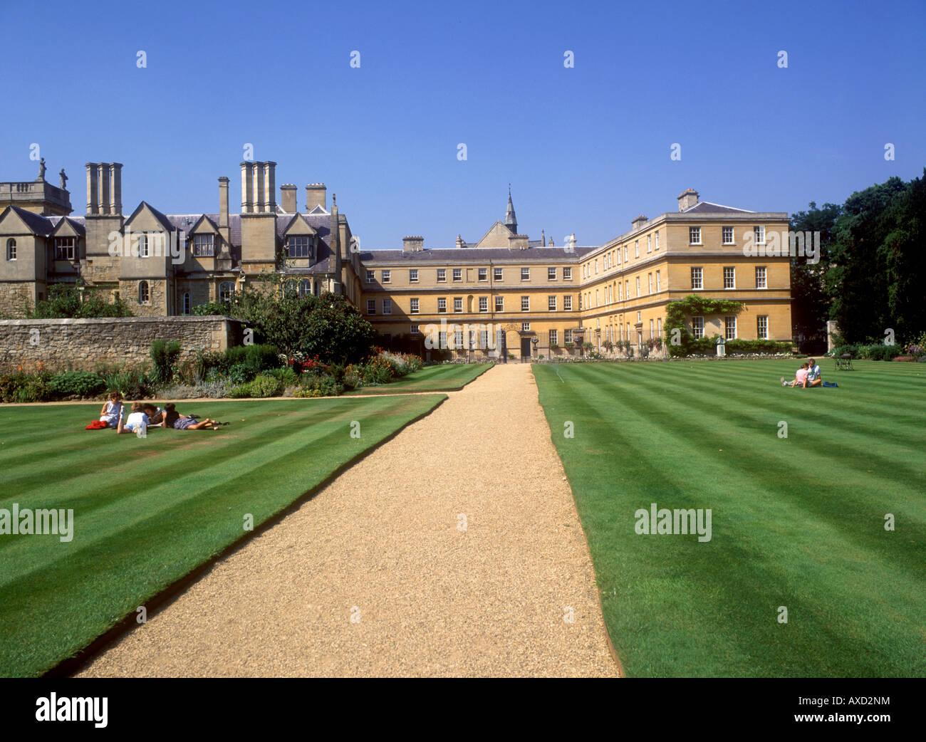 Oxford - Trinity College View of the Garden Quadrangle Stock Photo - Alamy