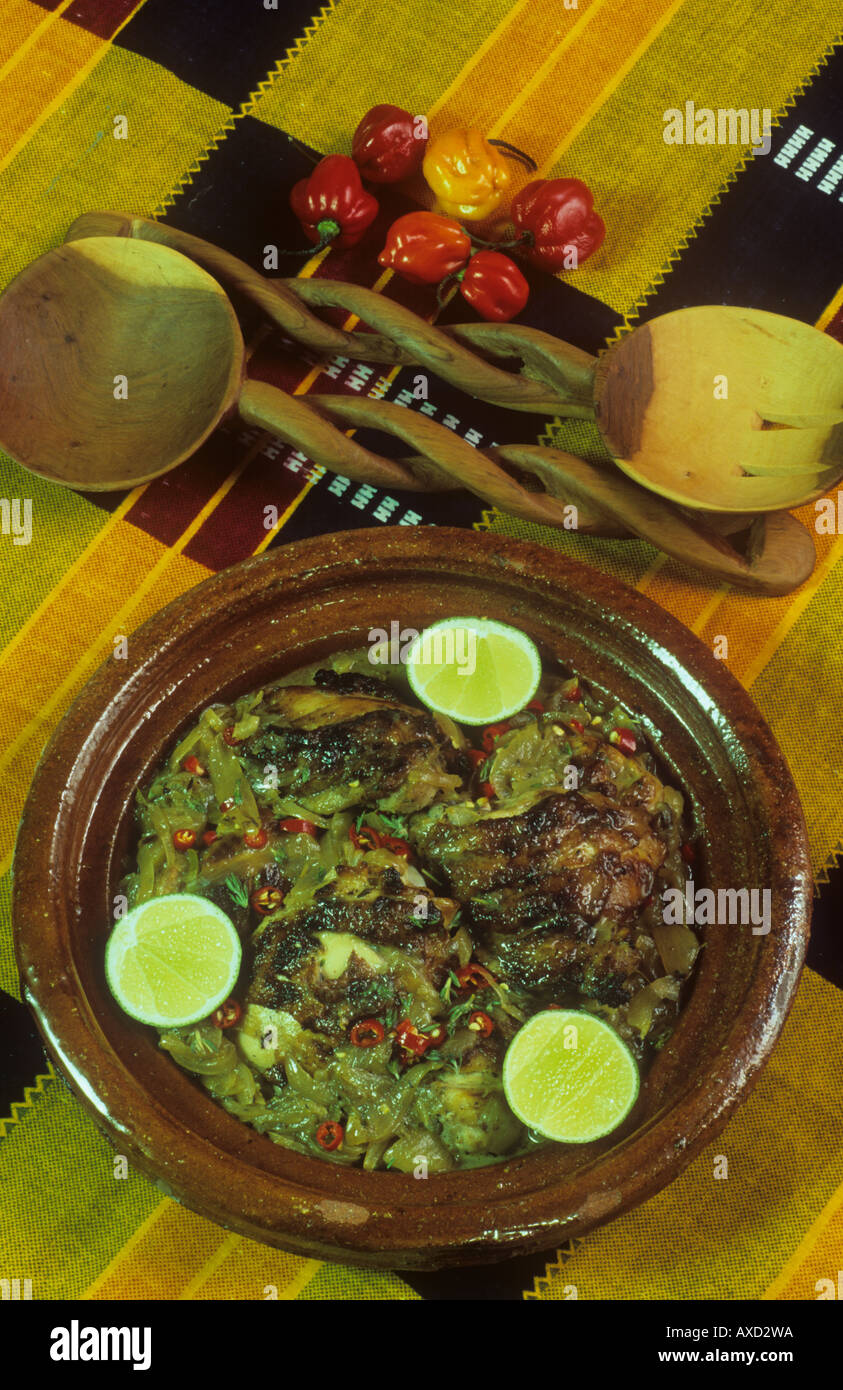 Gambia Senegal food Chicken Yassa Stock Photo - Alamy