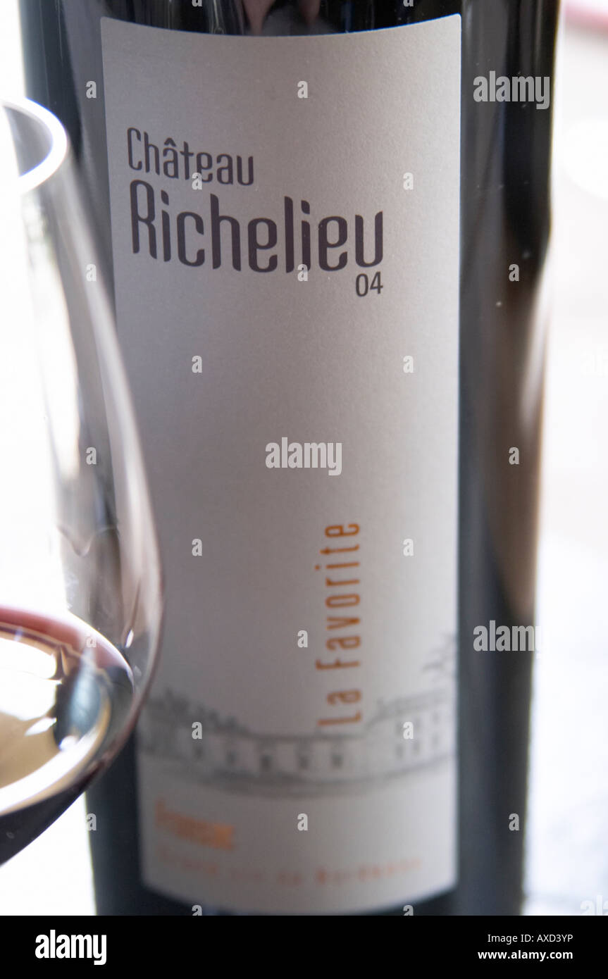 La Favorite. Chateau Richelieu, Fronsac, Bordeaux, France Stock Photo ...