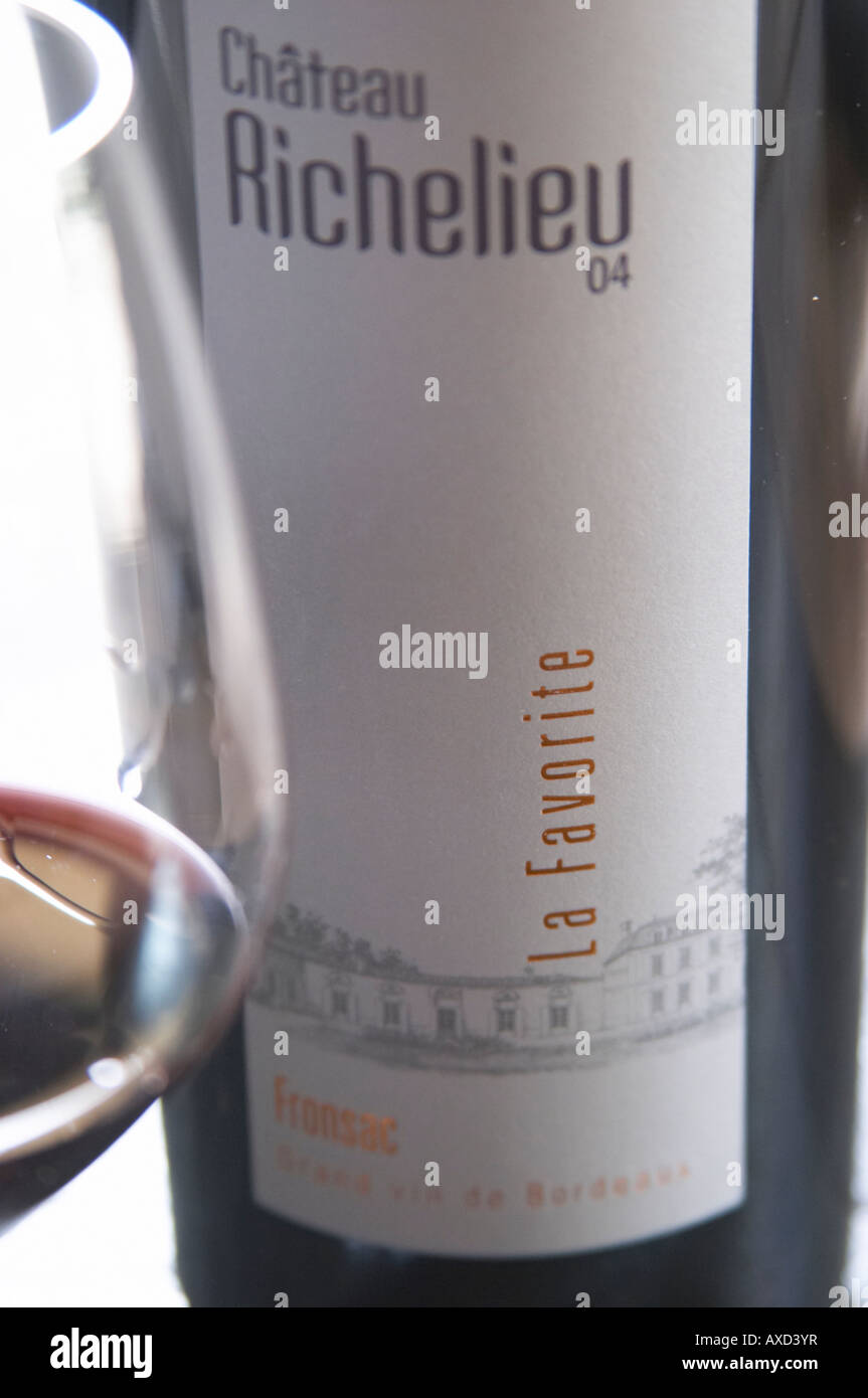 La Favorite. Chateau Richelieu, Fronsac, Bordeaux, France Stock Photo ...
