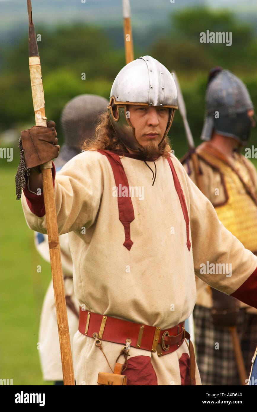 Members of Comitatus Roman Living History Wroxeter Soldier with spear ...