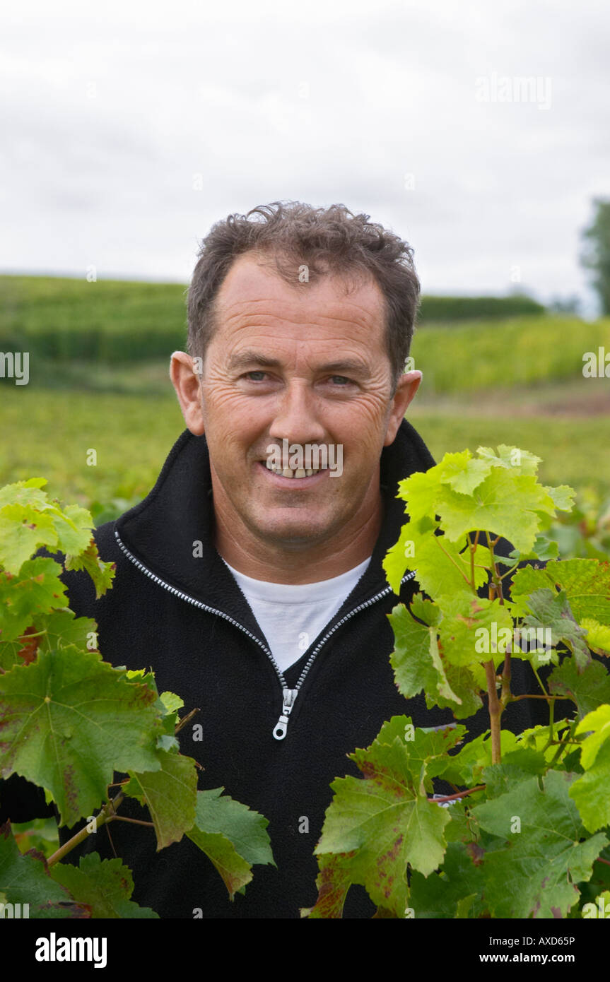 Eric Duffau, owner. Chateau Belle-Garde, Bordeaux, France Stock Photo ...
