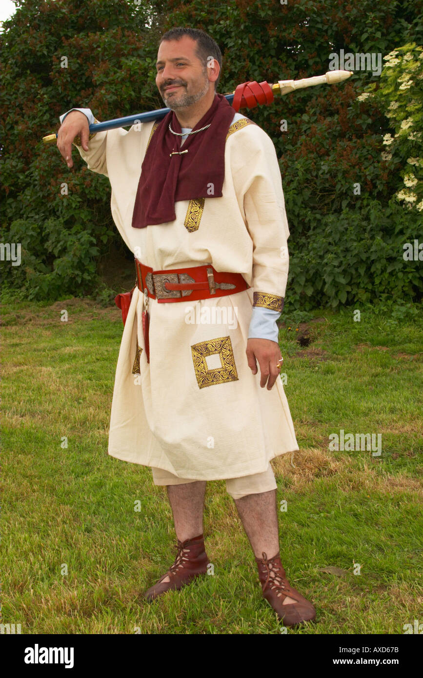Members of Comitatus Roman Living History Wroxeter Senior soldier with ...