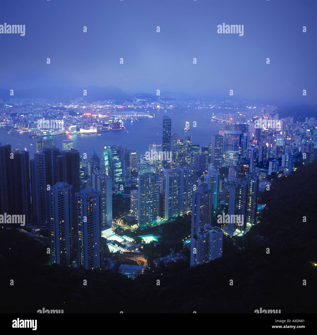 Hong Kong Skyline Stock Photo - Alamy
