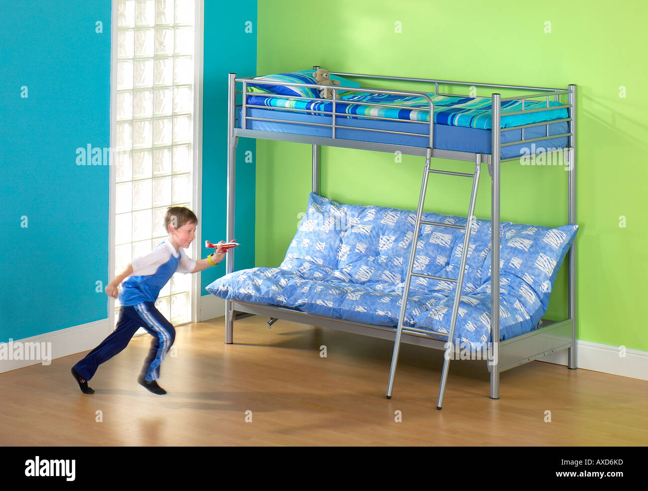 boy in bedroom Stock Photo - Alamy