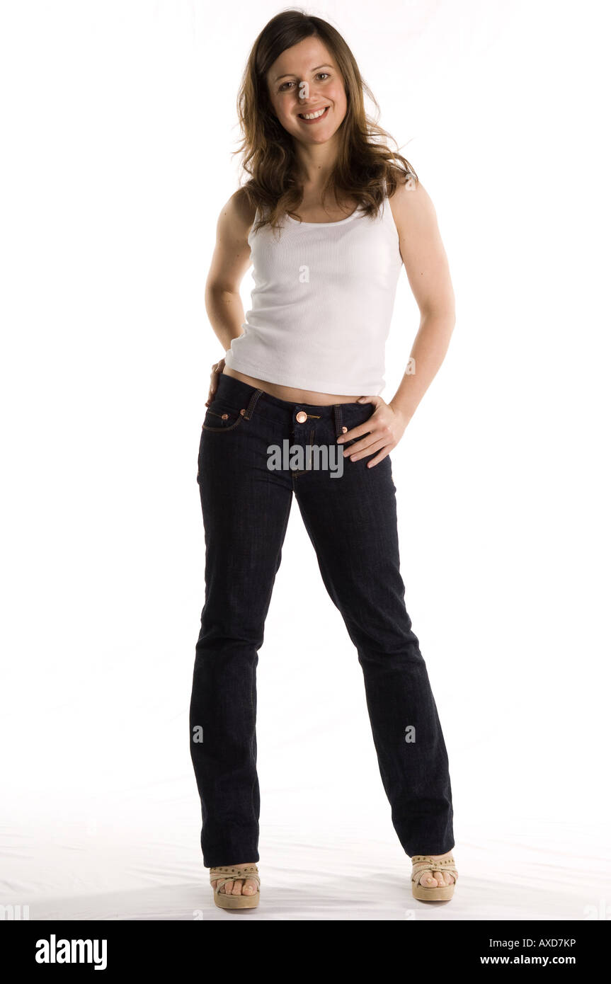 Full length portrait of female model Stock Photo - Alamy