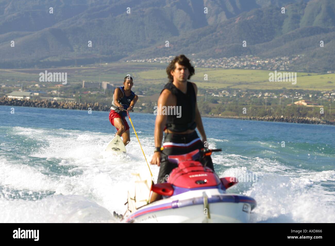 This tow in surf team MR is heading back out the channel to catch the ...