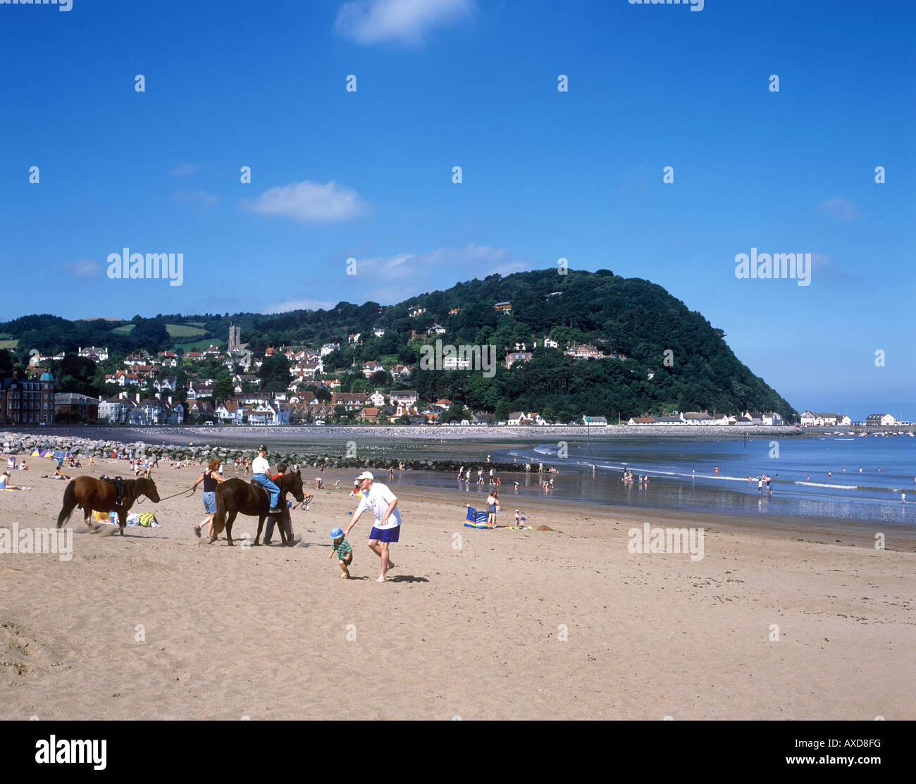 View of Minehead beach Stock Photo - Alamy