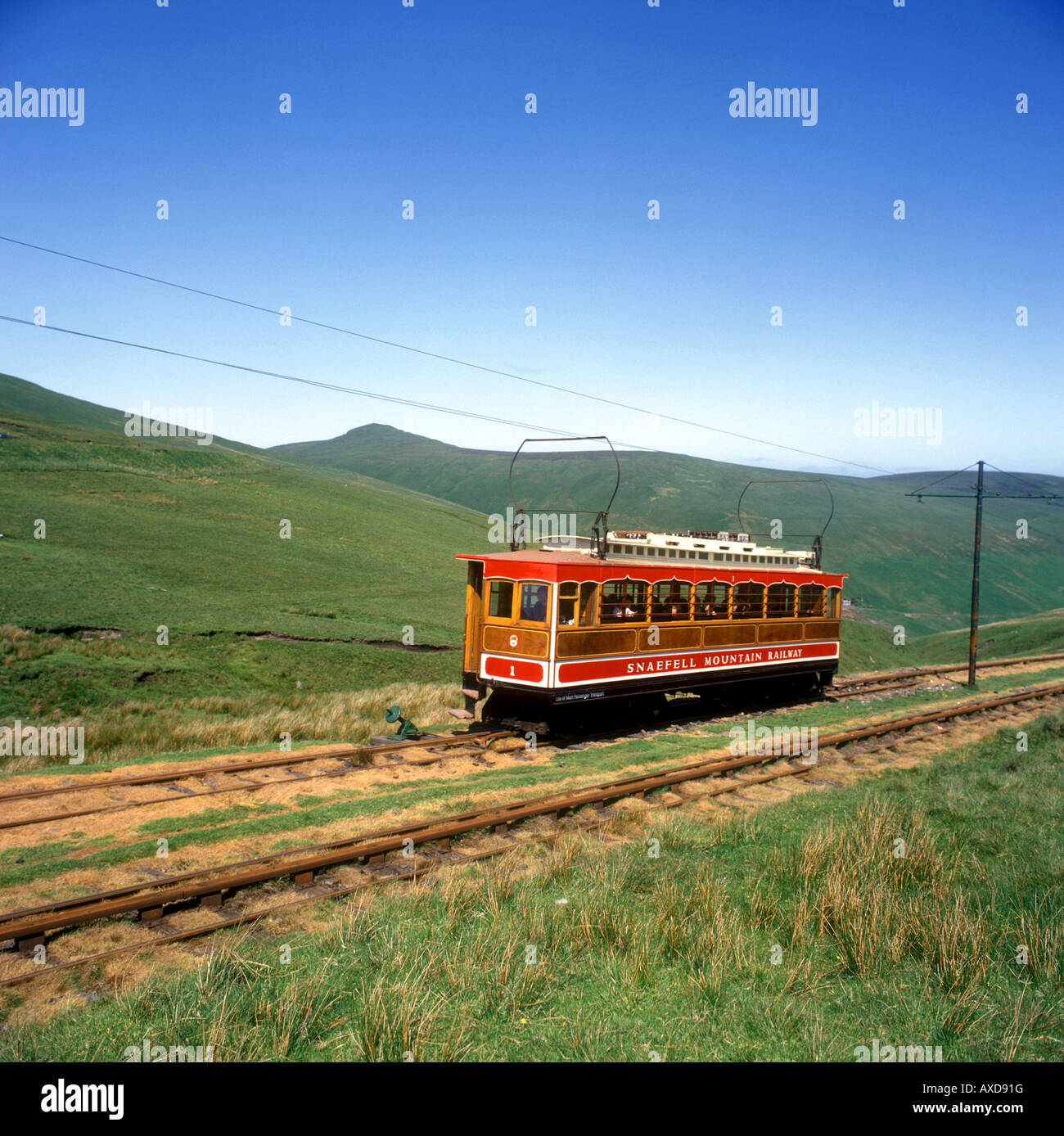Isle of Man - Snaefell Mountain Railway Stock Photo - Alamy