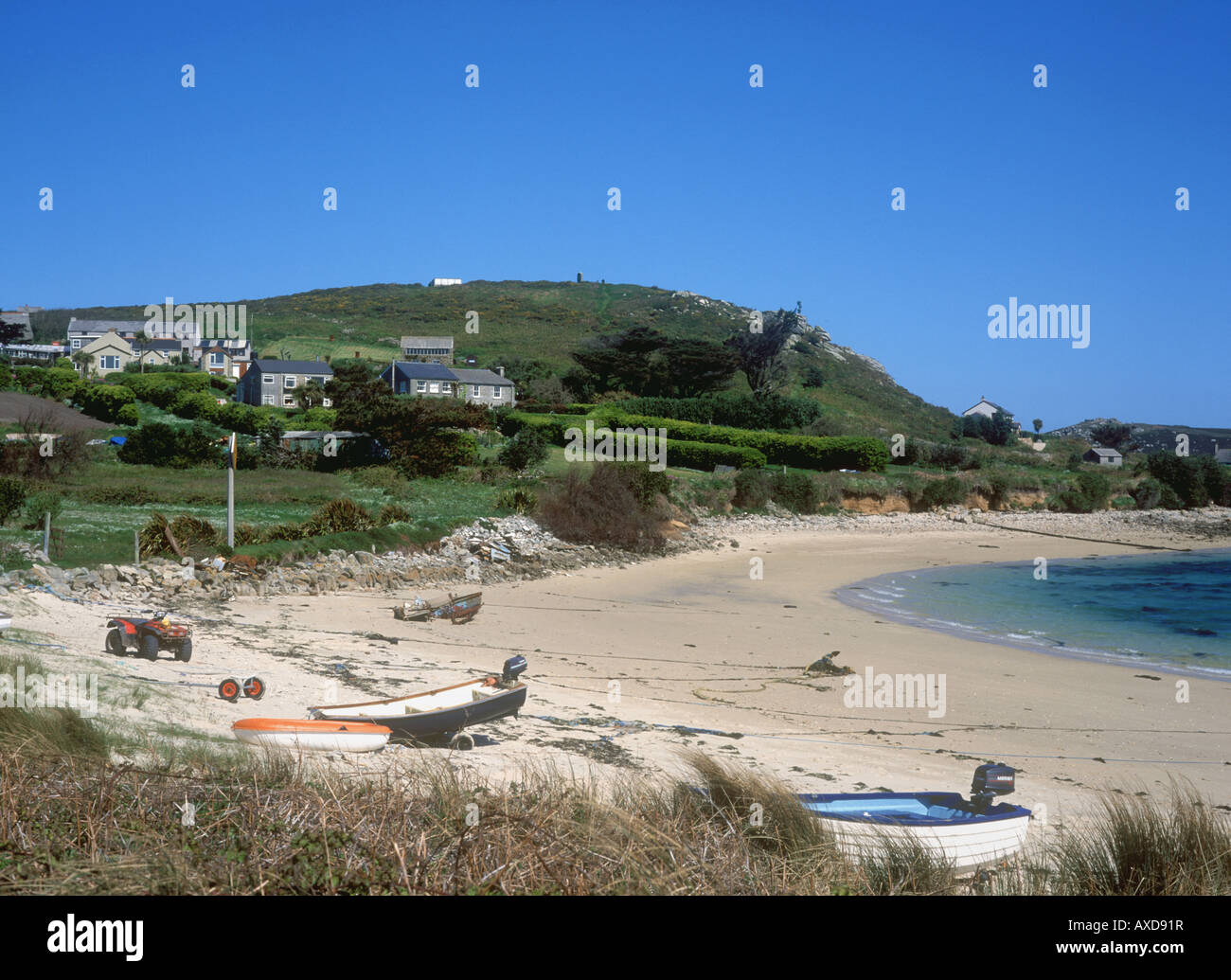 Isles of Scilly - Bryher, Beach scene Stock Photo - Alamy