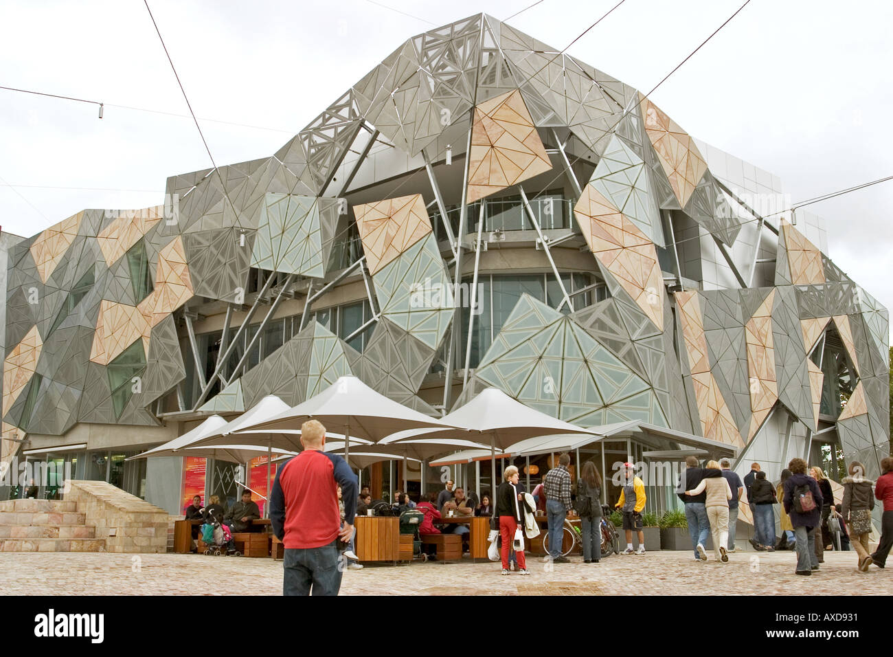 Federation Square Melbourne Australia Stock Photo - Alamy