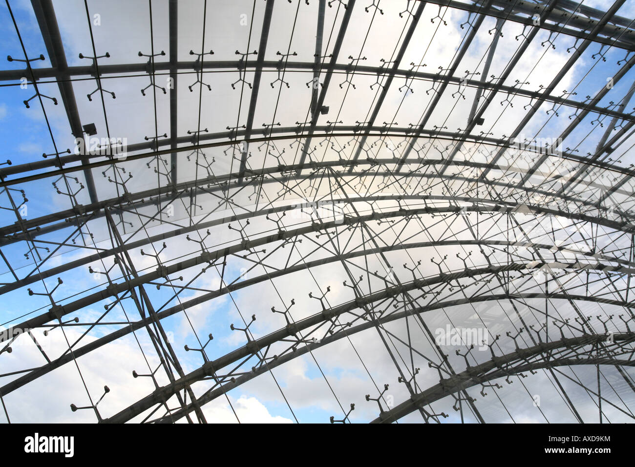 steel frame roof of exhibition hall in Leipzig, Germany Stock Photo - Alamy