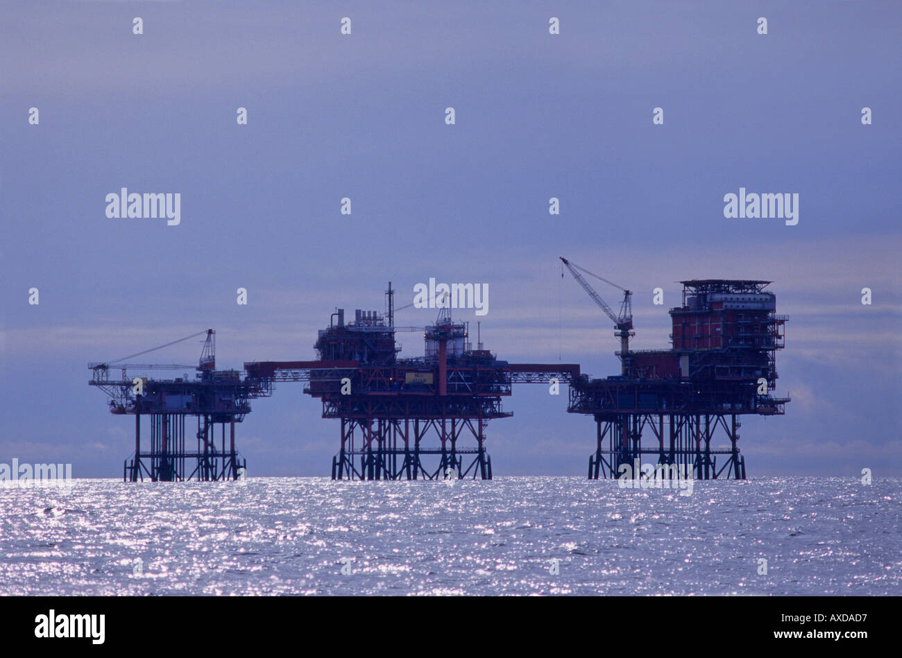 Alpha Gas Rig North Sea Off Humber Estuary. UK Stock Photo - Alamy