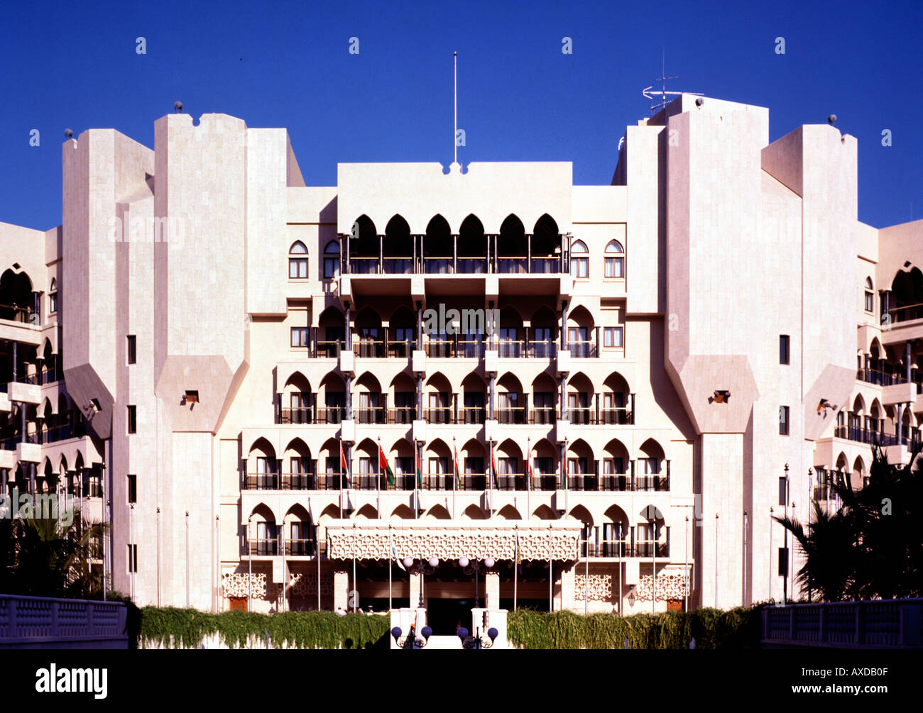Al Bustan Palace Hotel In Muscat The Capital Of Oman Stock Photo - Alamy