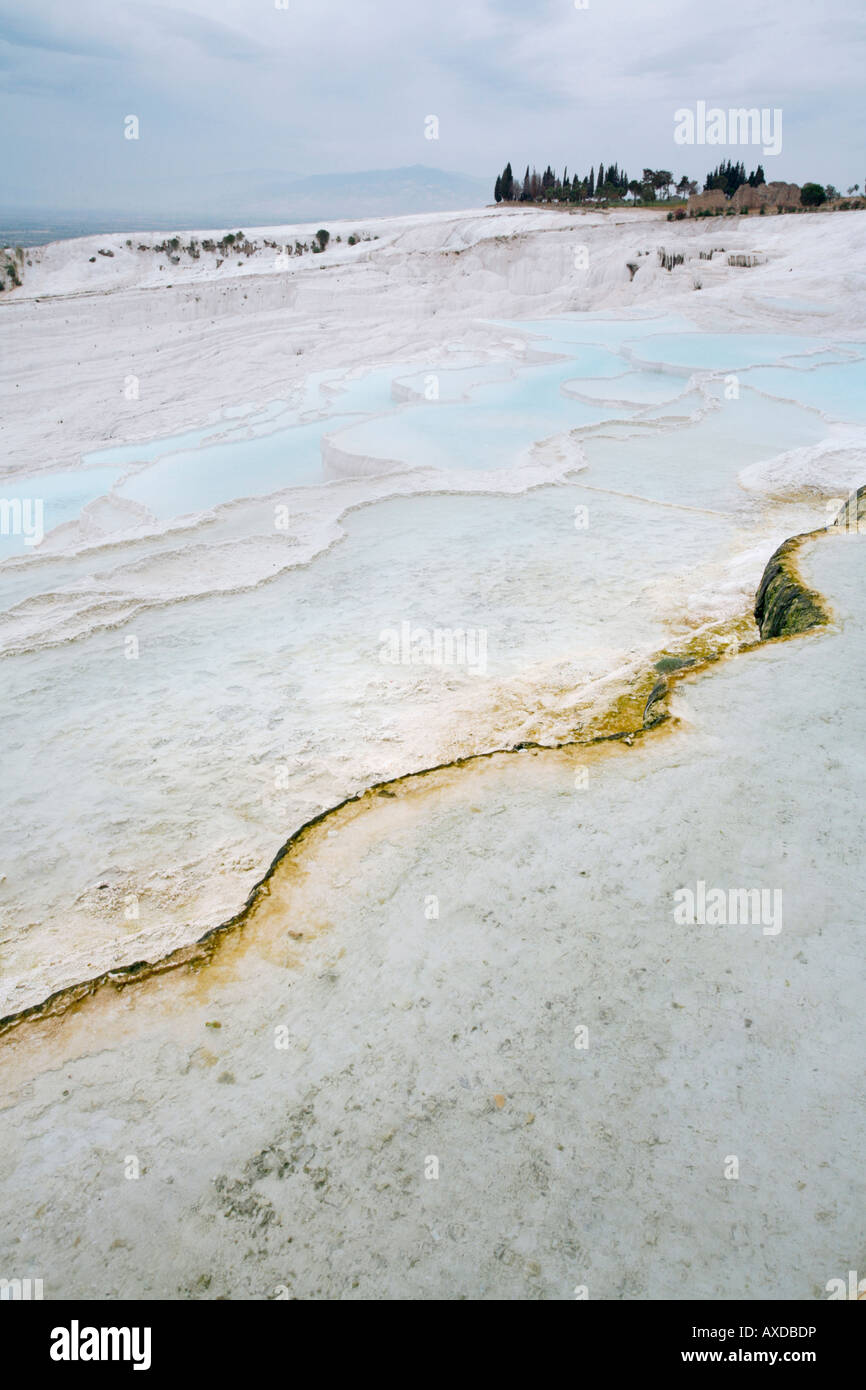 White Rock Pools in Pamukkale, Turkey Stock Photo - Alamy
