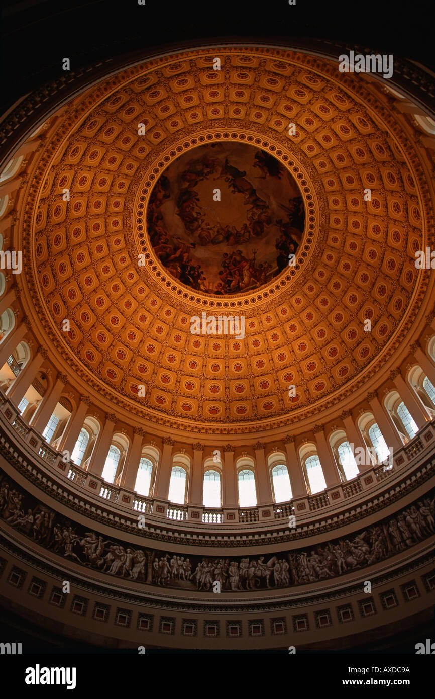 Fresco paintings by Constantino Bermudi cover the 180 foot high Dome in ...