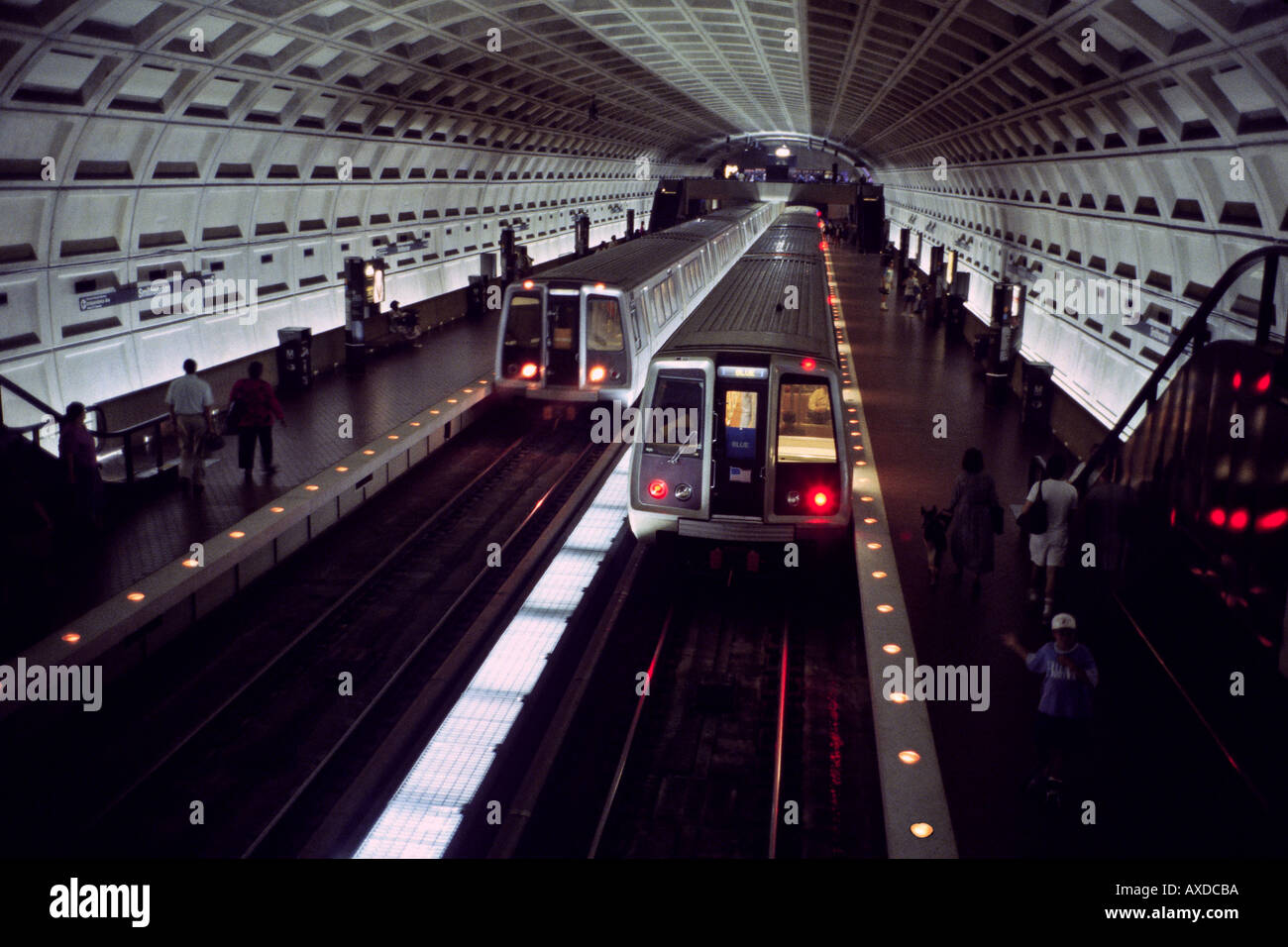Washington dc metro station vaulted ceiling hi-res stock photography ...