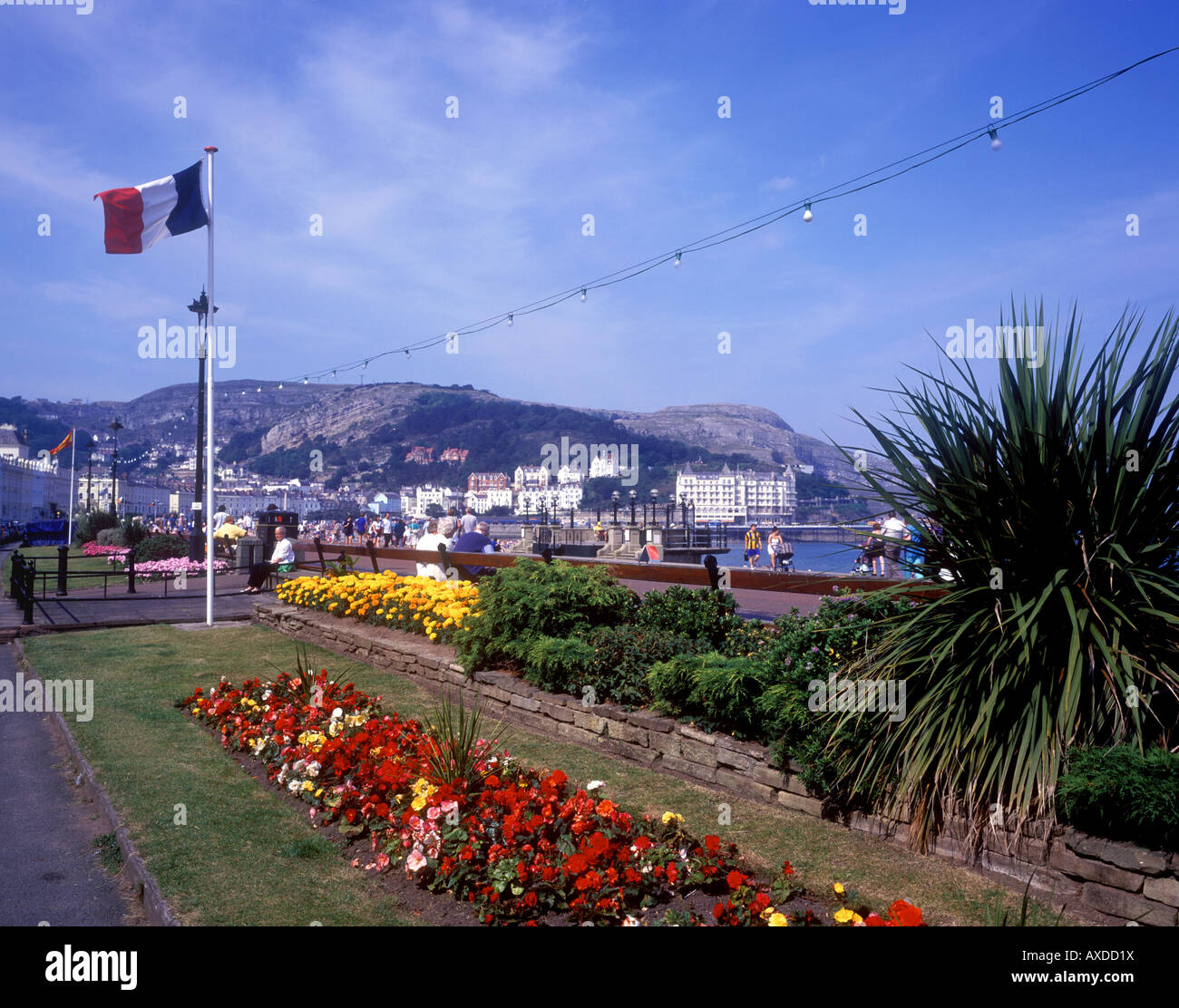 Llandudno - Promenade Gardens Stock Photo - Alamy