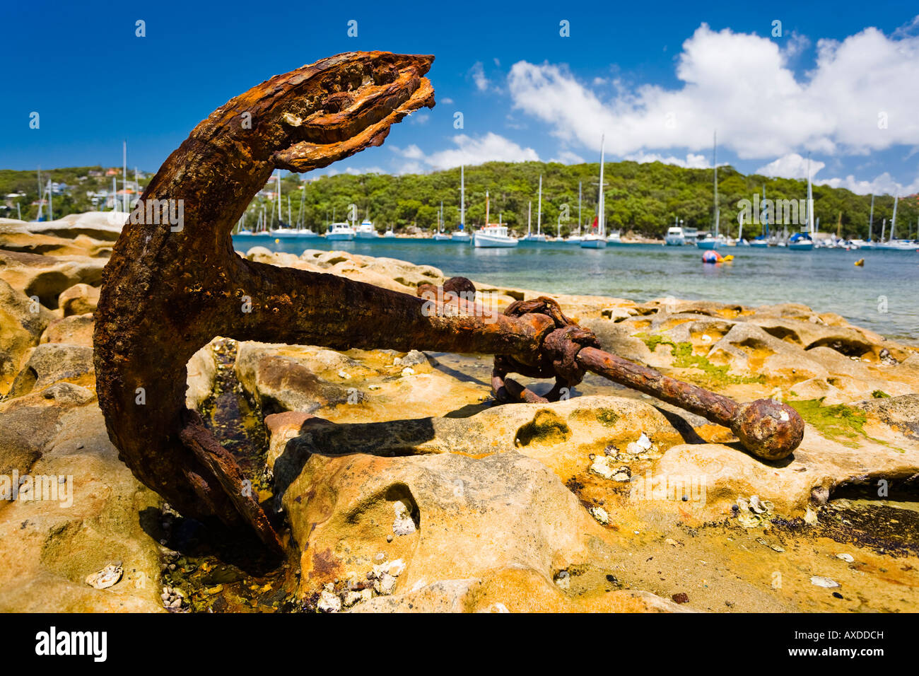 Big rusty anchor Manly Oz Stock Photo - Alamy