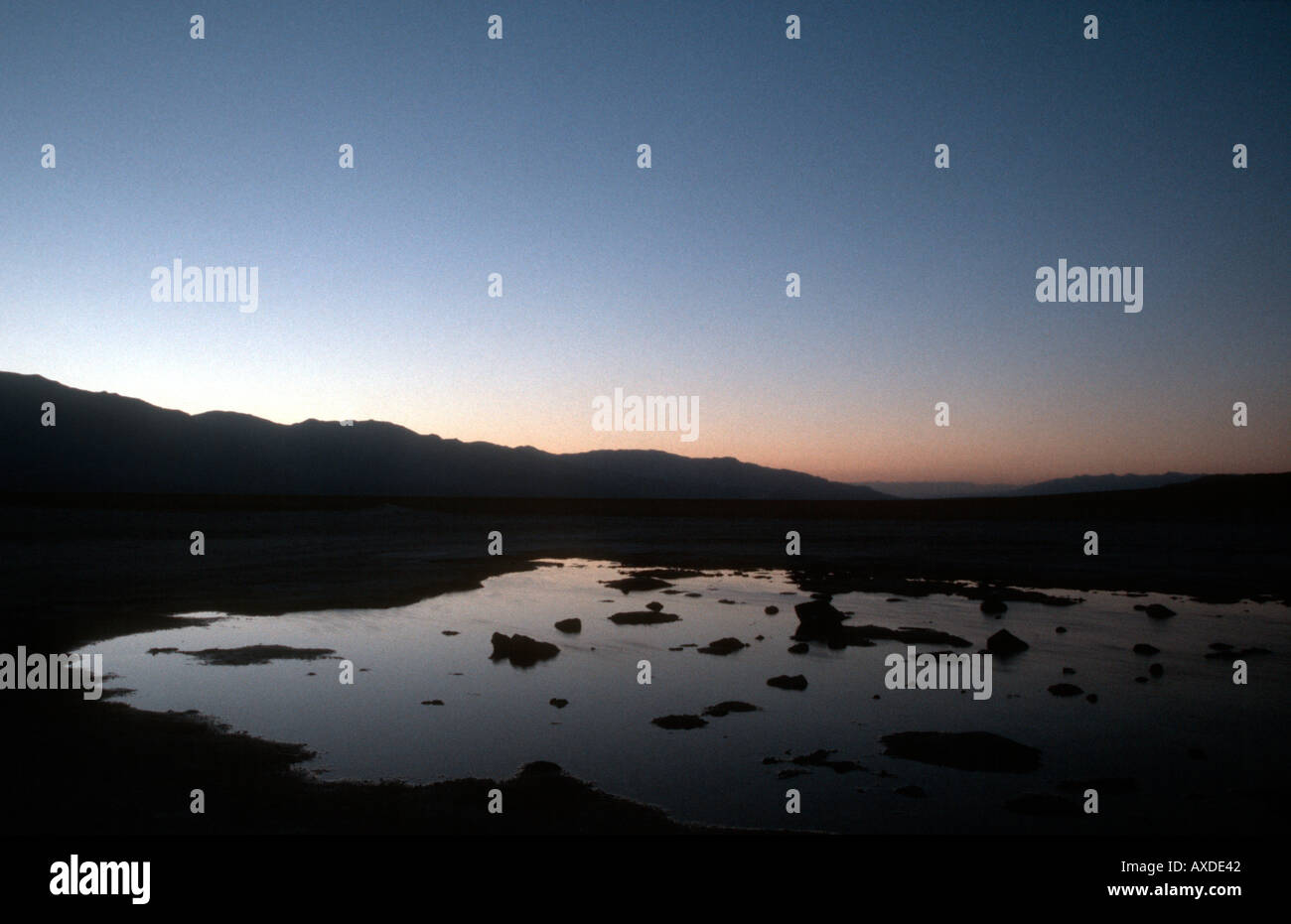 Badwater 282ft below sea level Death Valley National Park California ...