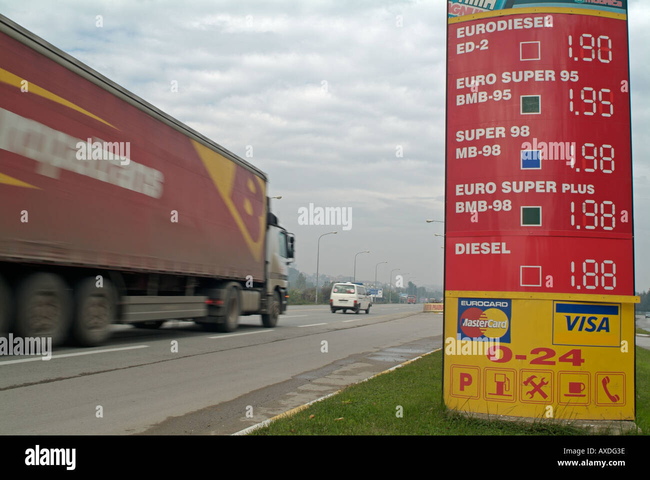 Fuel prices red petrol hi-res stock photography and images - Alamy