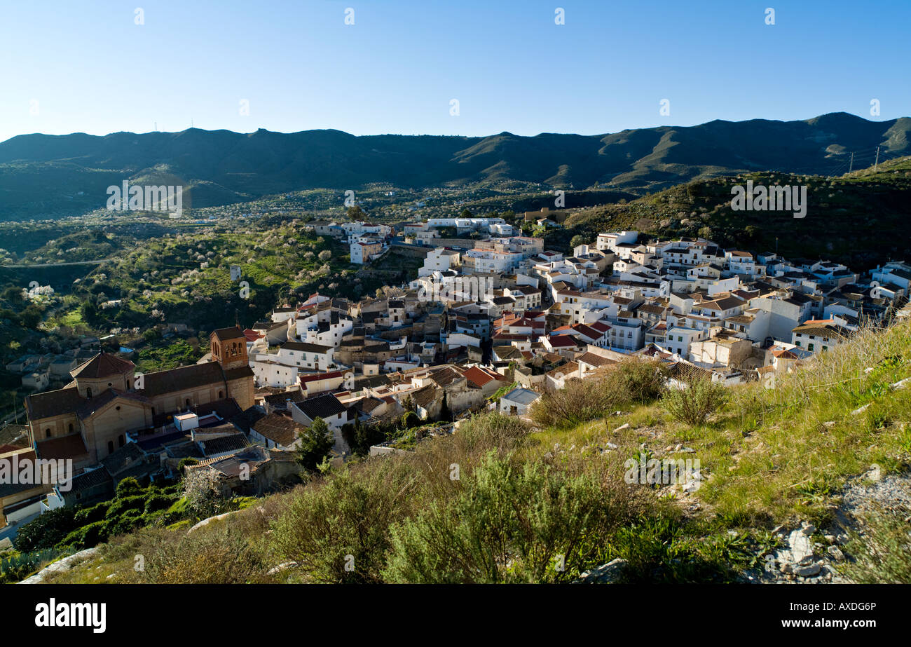 White houses, Lubrin, southern Spain Stock Photo - Alamy