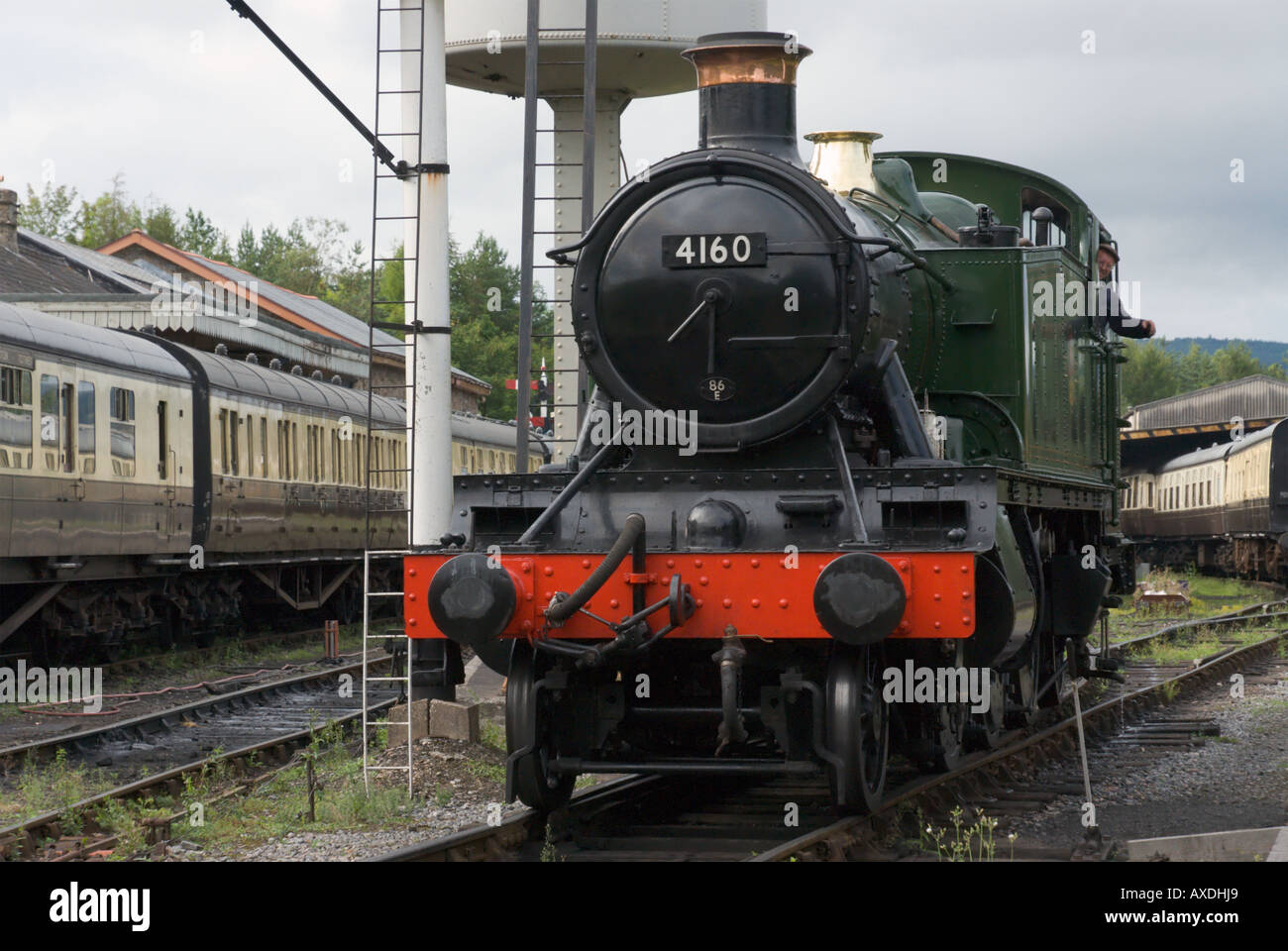 Steam engine at the South Devon Railway Stock Photo - Alamy